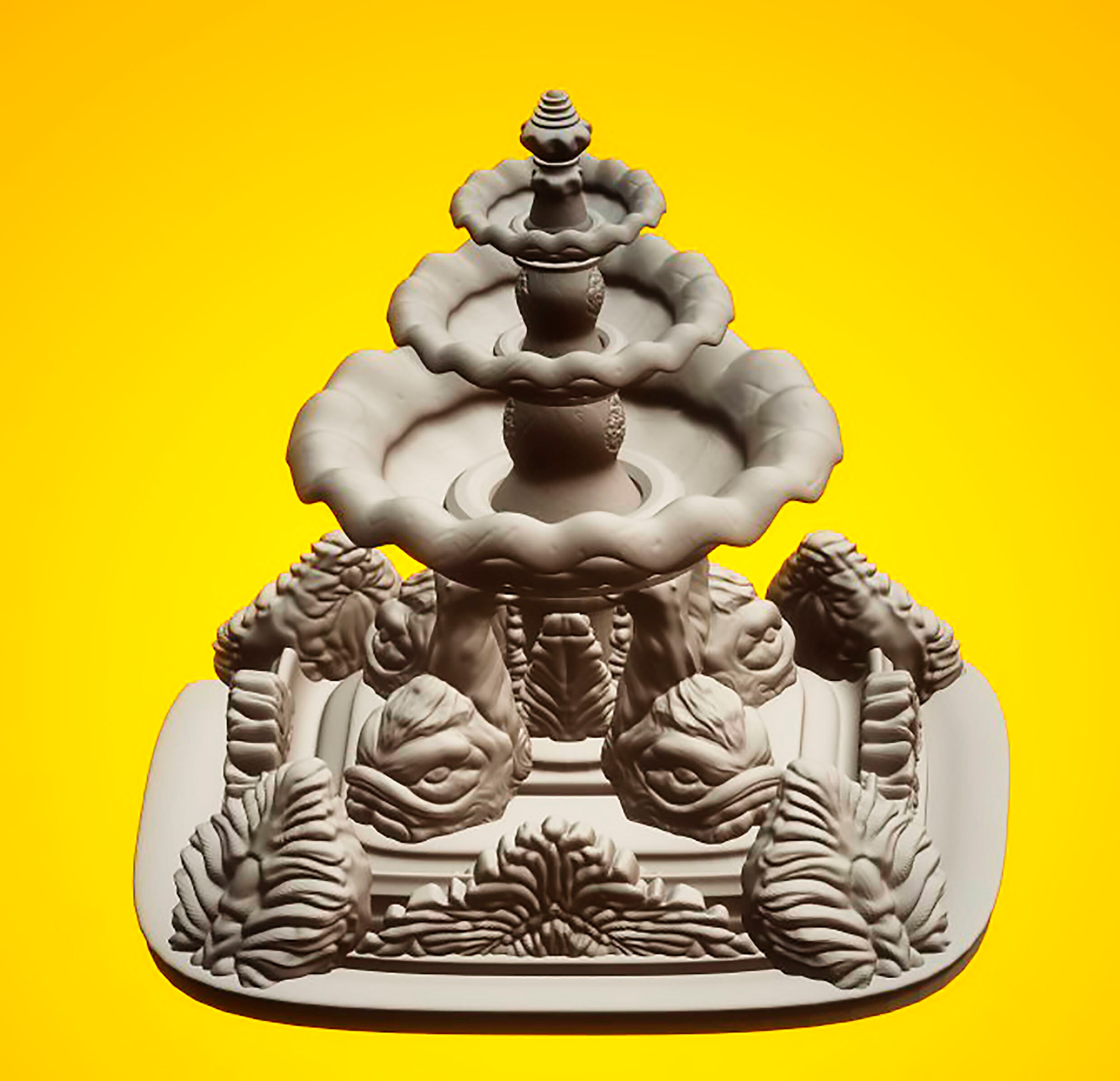 3D STL File Model Ghotic Fountain for 3D Printing - Etsy