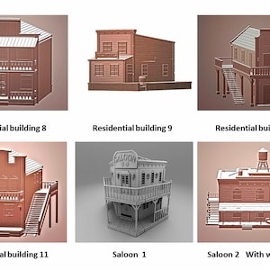3D STL File Model Wild West for 3D Printing - Etsy