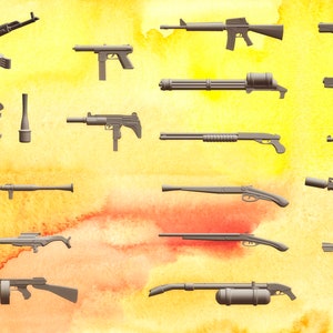 3D STL Models Weapons All of Time, Tabletop, Miniatures , for 3D ...