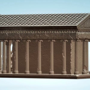 3D STL File Greek Temple for 3D Printing, Diorama - Etsy