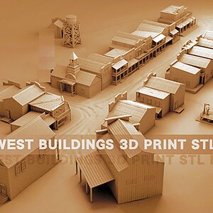 3D STL File Model Wild West for 3D Printing - Etsy
