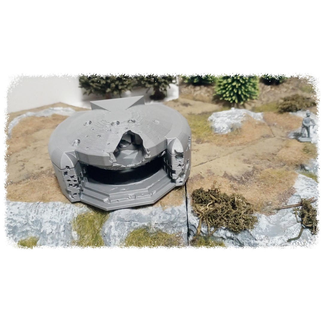 Cannon Bunker STL Pack – 3D Printable Tabletop Wargaming Terrain - Etsy