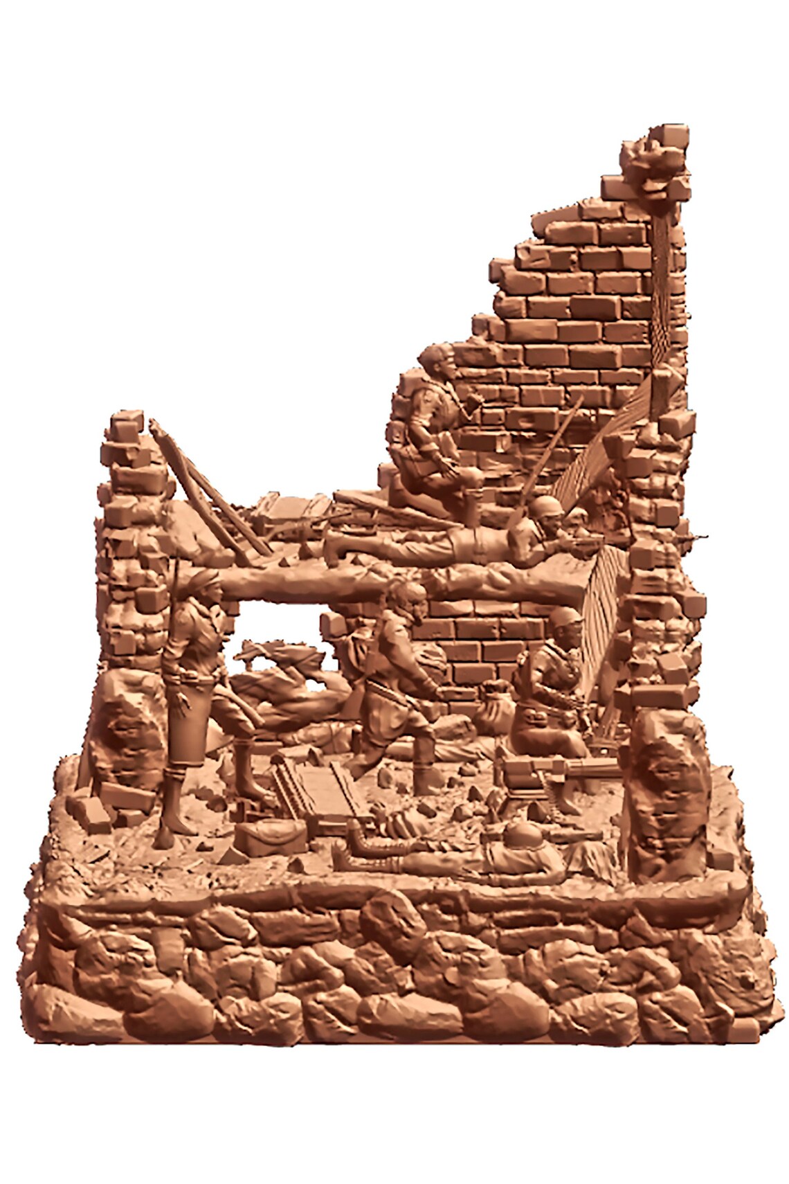 3D STL Diorama Russian Soldiers Defending Position for 3D Printing - Etsy