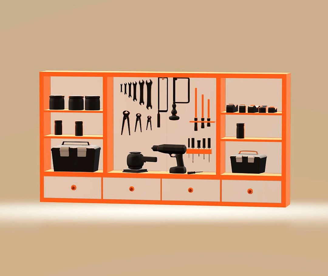 3D STL File Model Interior Decor TOOLS for 3D Printing Resin - Etsy