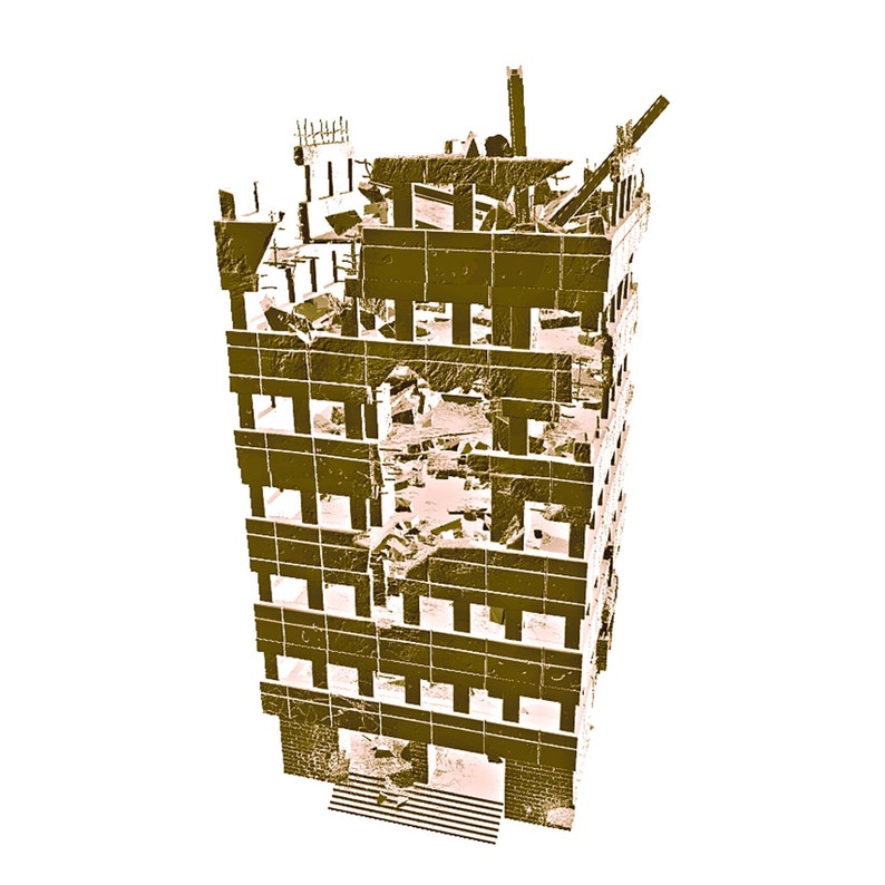 3D STL File Model Destroyed Building 1 for 3D Printing - Etsy