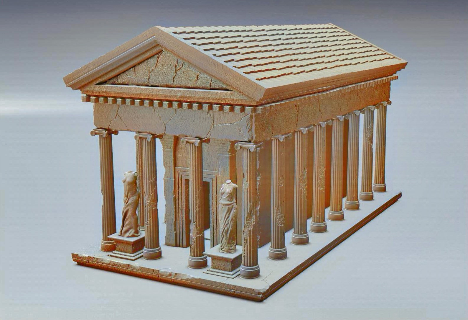 3D STL Files Model Greek Architecture for 3D Printing | Etsy Canada
