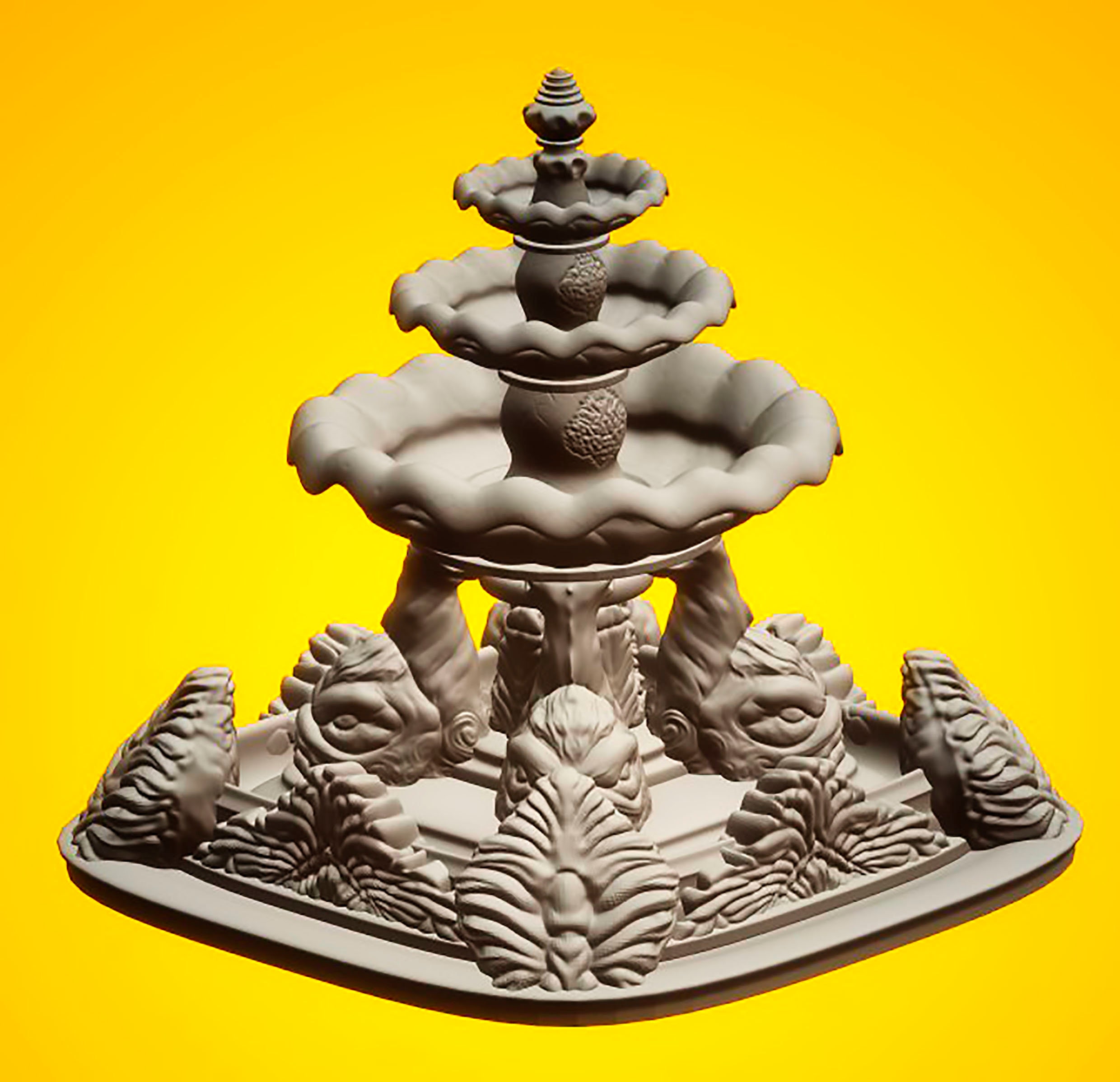 3D STL File Model Ghotic Fountain for 3D Printing - Etsy