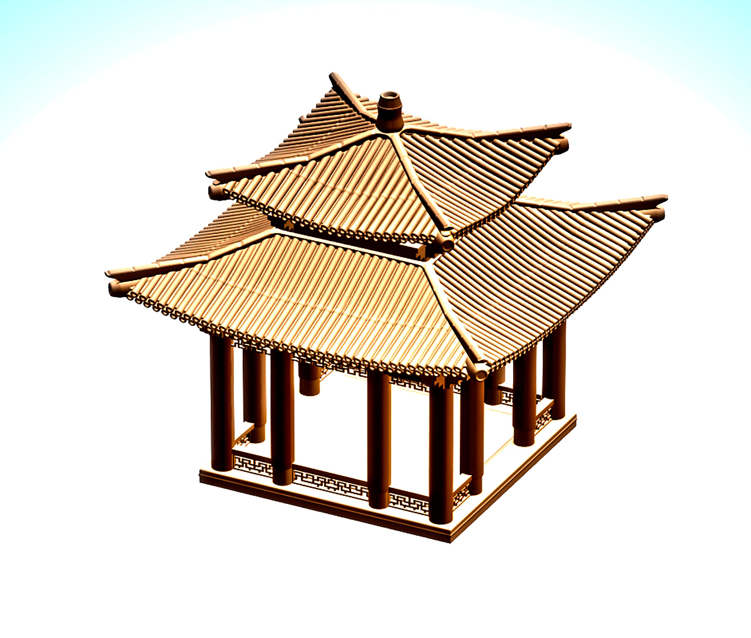 3D STL File Model Chinese Civilization, Pagona Diorama, Tabletop ...