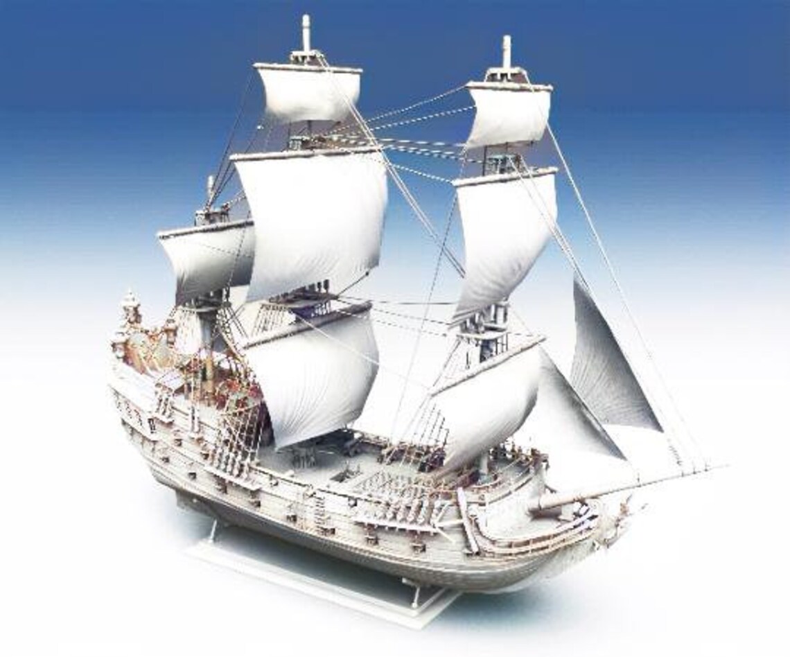 3d Model For 3d Printing Pirate Ship Etsy