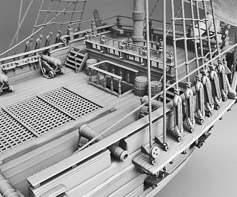 3D Model for 3D Printing / Pirate Ship - Etsy