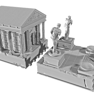 3D STL File Greek Temple for 3D Printing, Diorama - Etsy