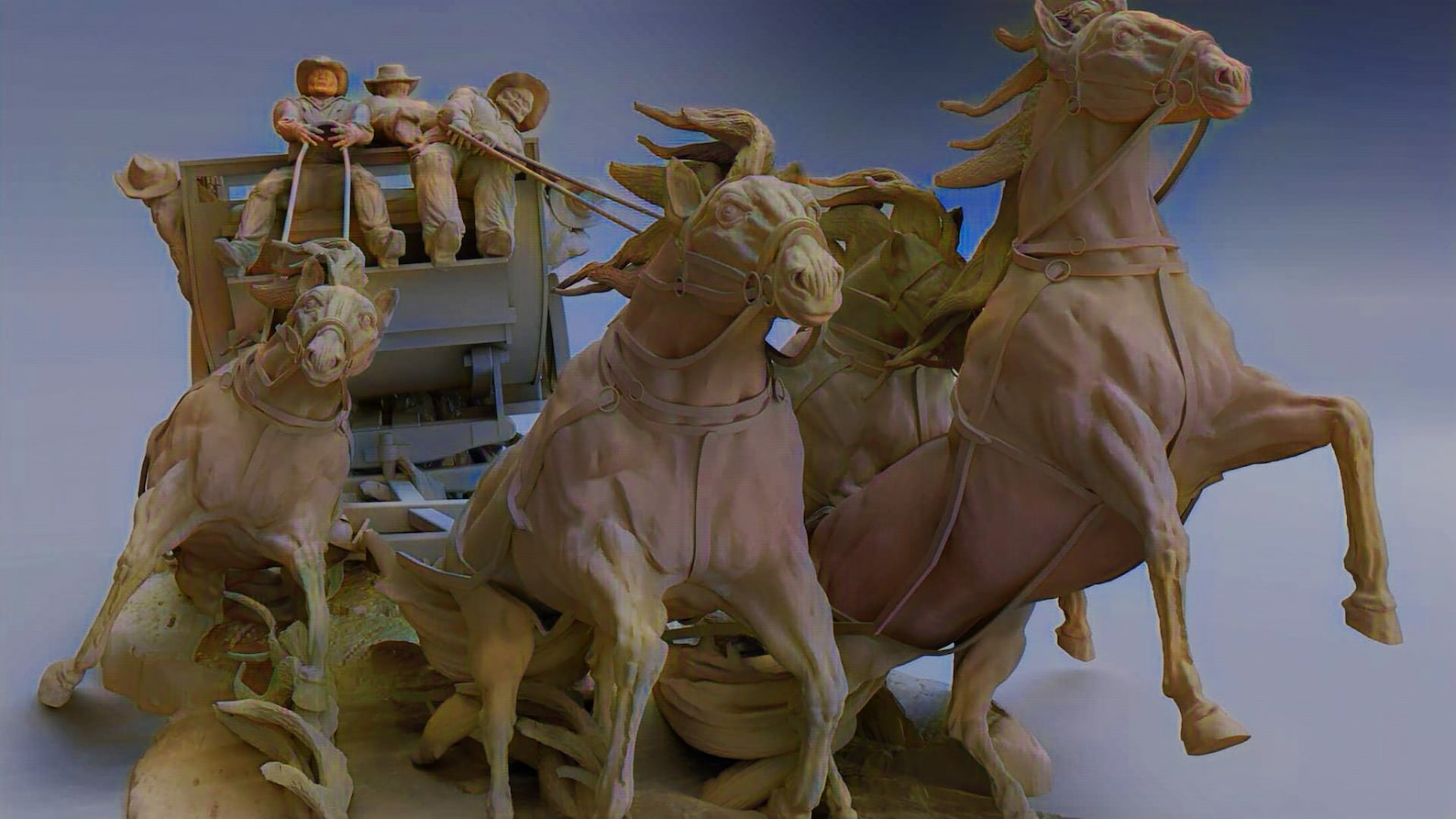 3D STL File Model Stagecoach Wild West for 3D Printing | Etsy