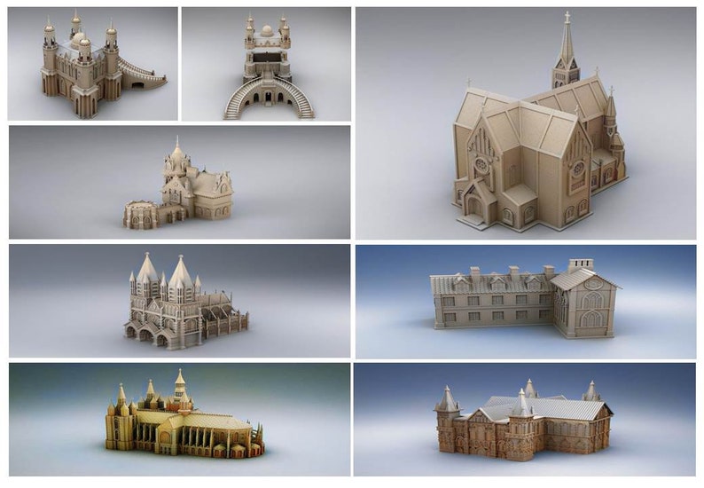 3D STL Files Model Gothic Architecture for 3D Printing - Etsy UK