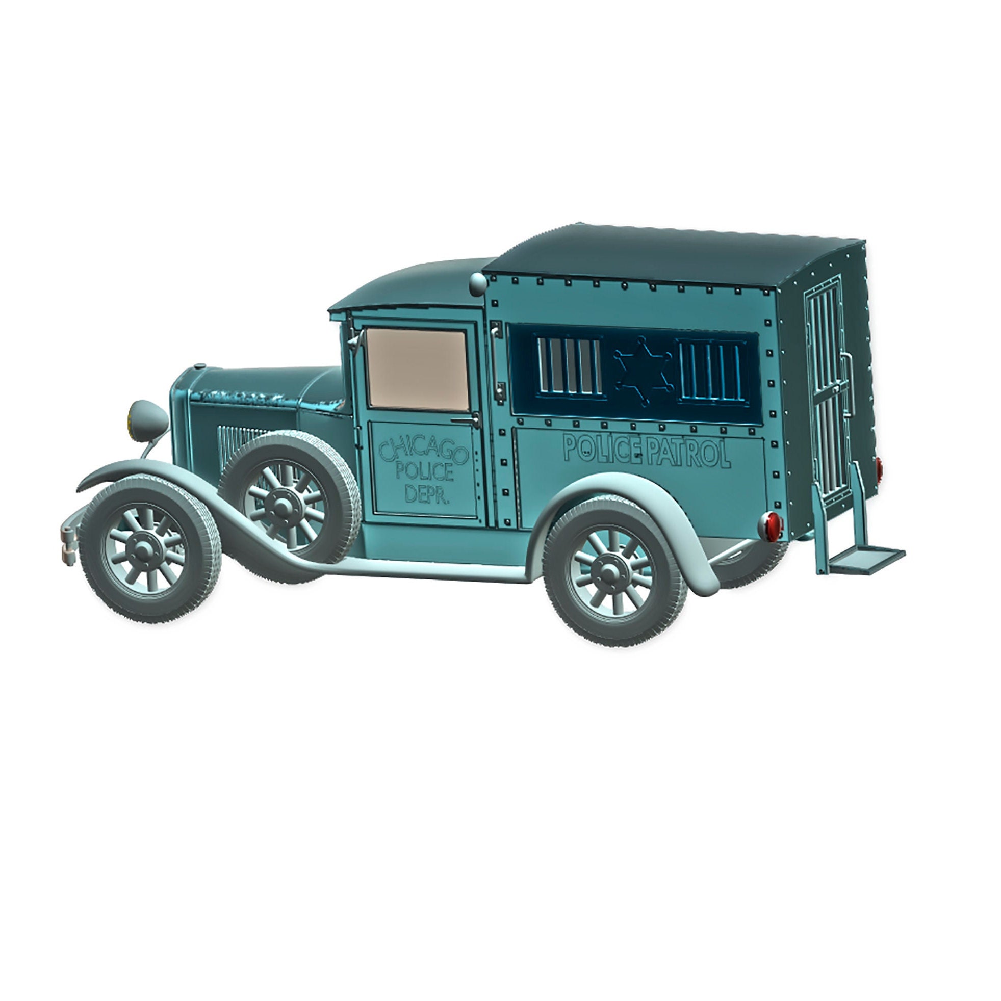 3D STL File Model 1929 FORD Model AA Chicago Police for 3D Printing - Etsy