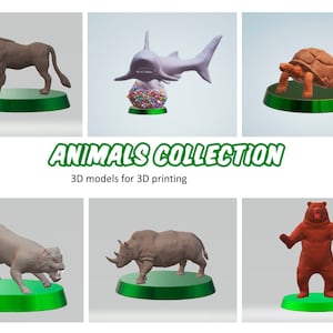 3D STL Files Animal Collection 3D Printing - Etsy