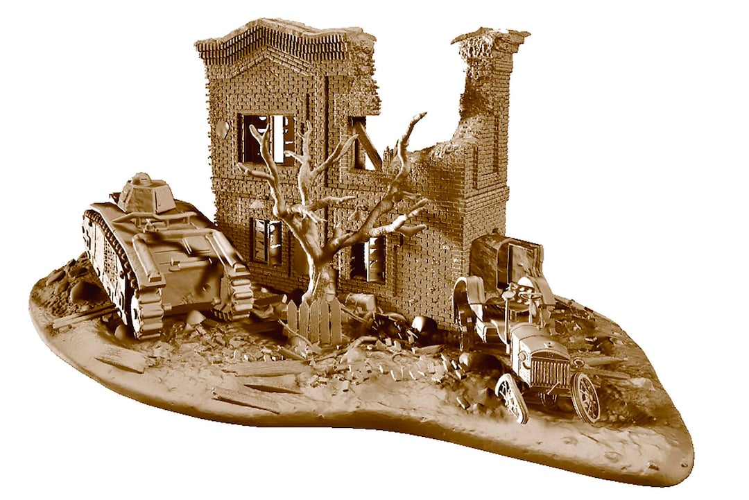 3D STL File Model Tank World War, Diorama, 3D Printer - Etsy