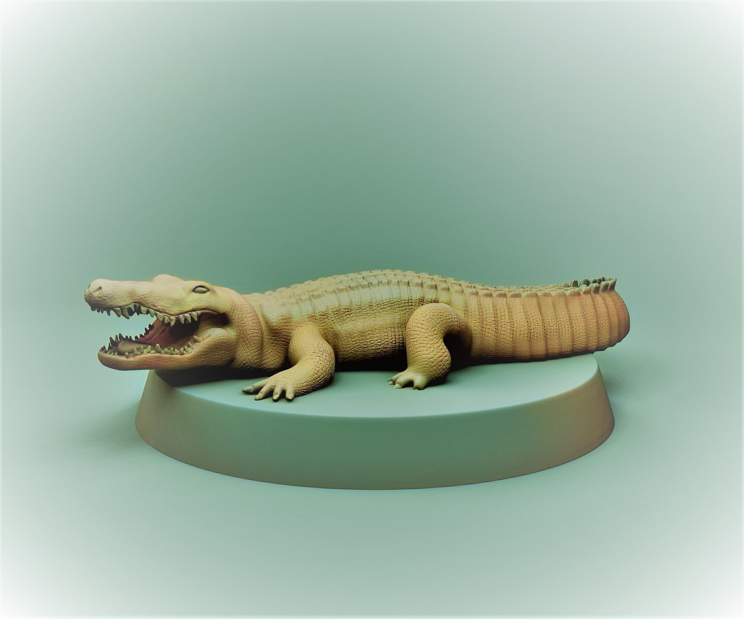 3D STL File Model Crocodile Diorama for 3D Printer | Etsy Singapore