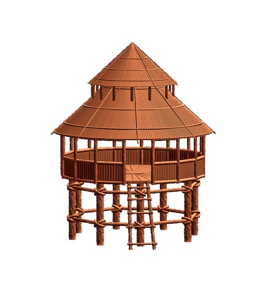 3D STL File Model the Jungle Architecture House Papua 3D - Etsy
