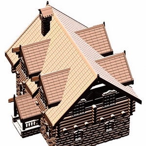 3D STL File Model Slavic Building for 3D Printing - Etsy