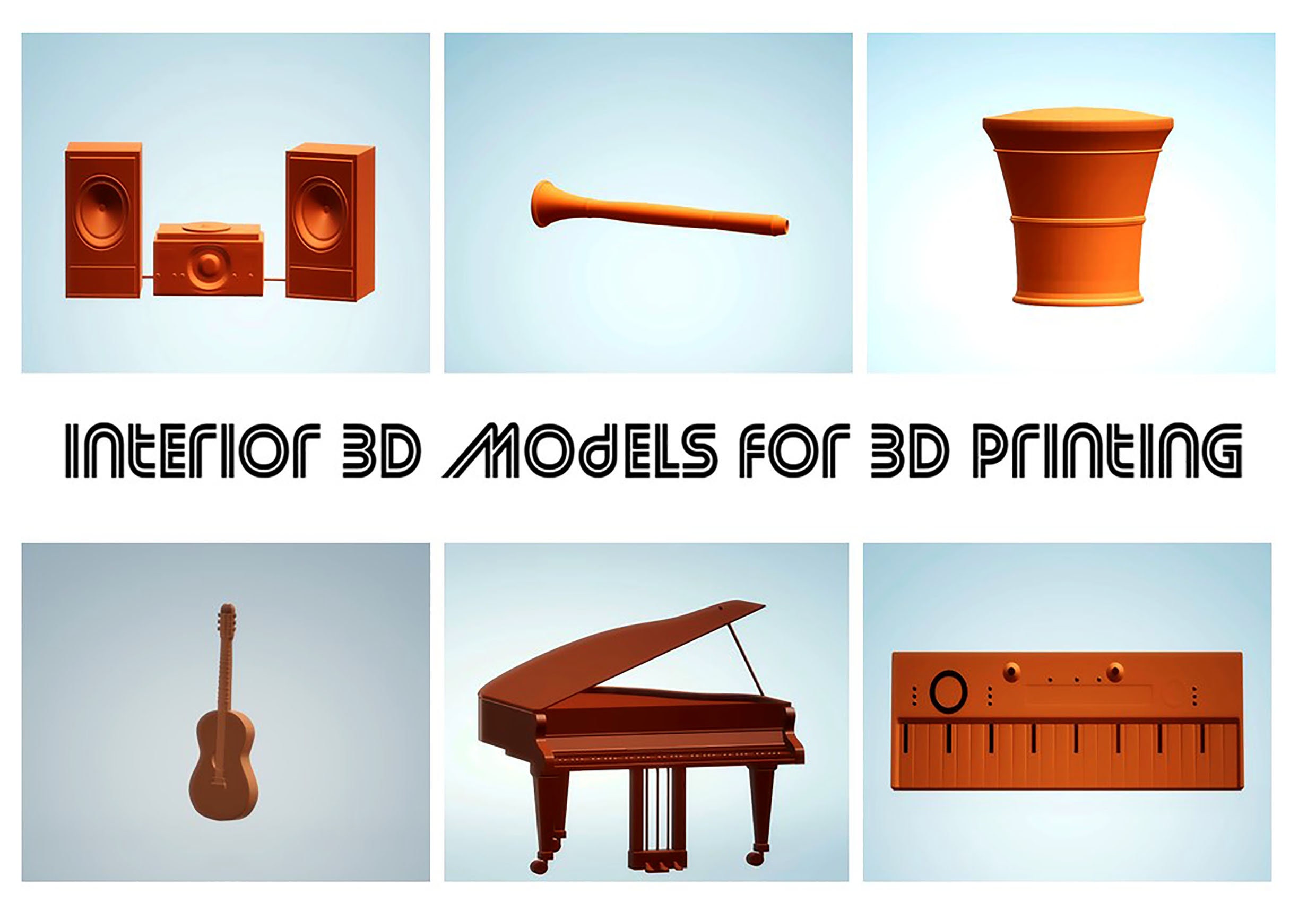 3D STL Files Models Interior Decor for 3D Printing Resin 48 - Etsy