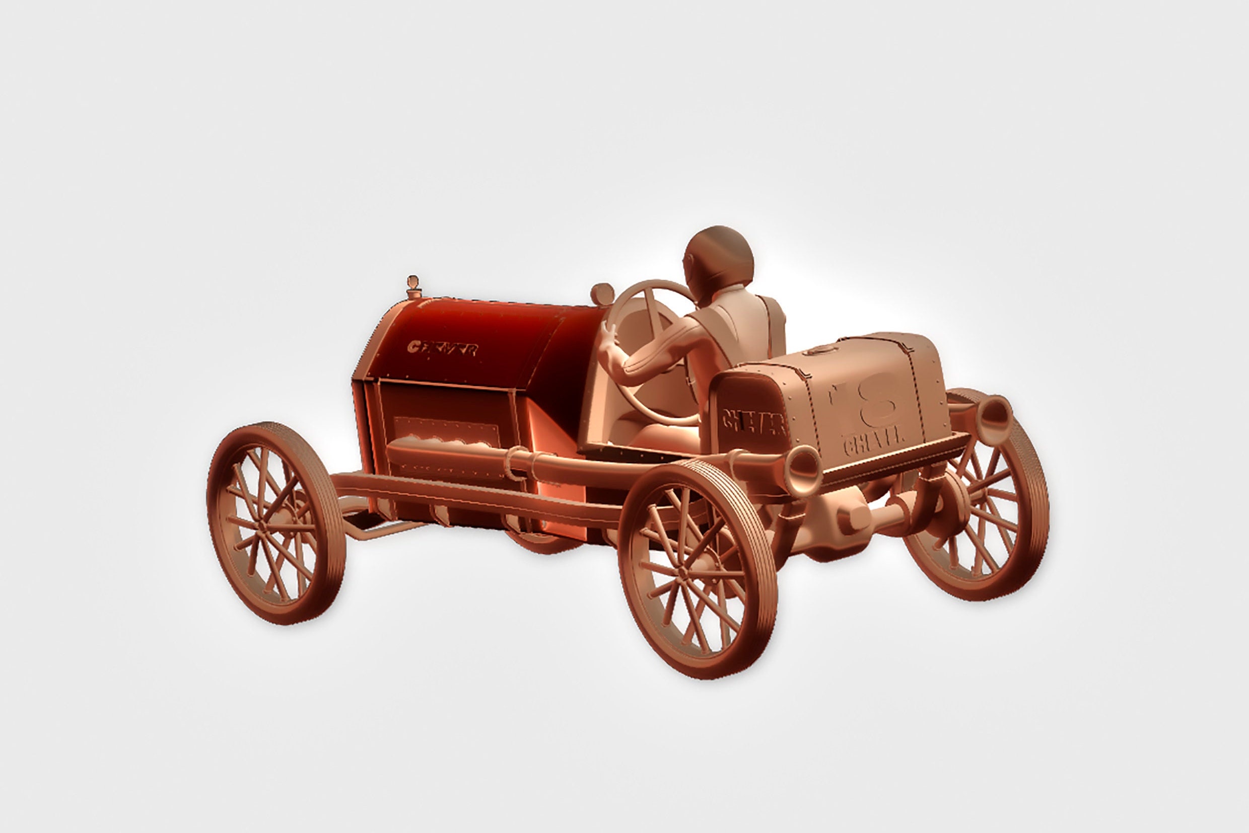 3D STL File Model Chever Classic Race Car for 3D Printing - Etsy