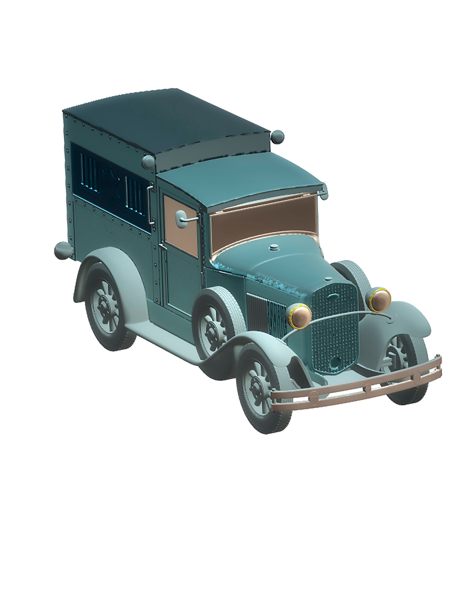 3D STL File Model 1929 FORD Model AA Chicago Police for 3D Printing - Etsy