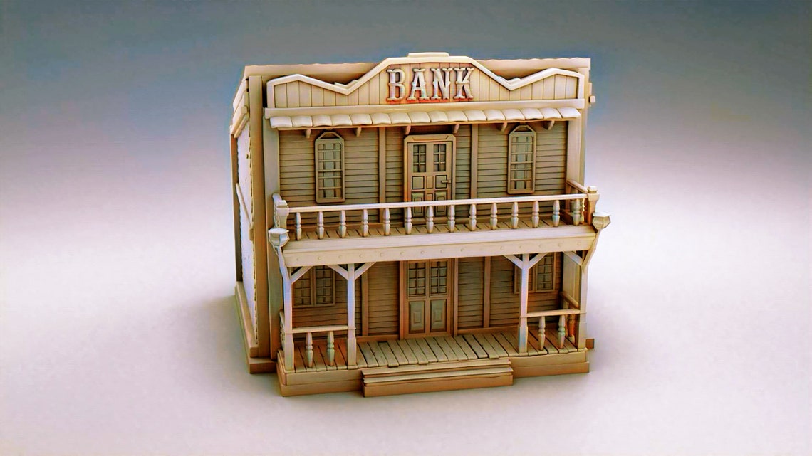 3D STL File Model Wild West for 3D Printing - Etsy