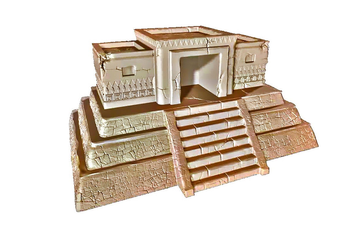 3D STL File Model Temple Maya for 3D Printing Diorama - Etsy