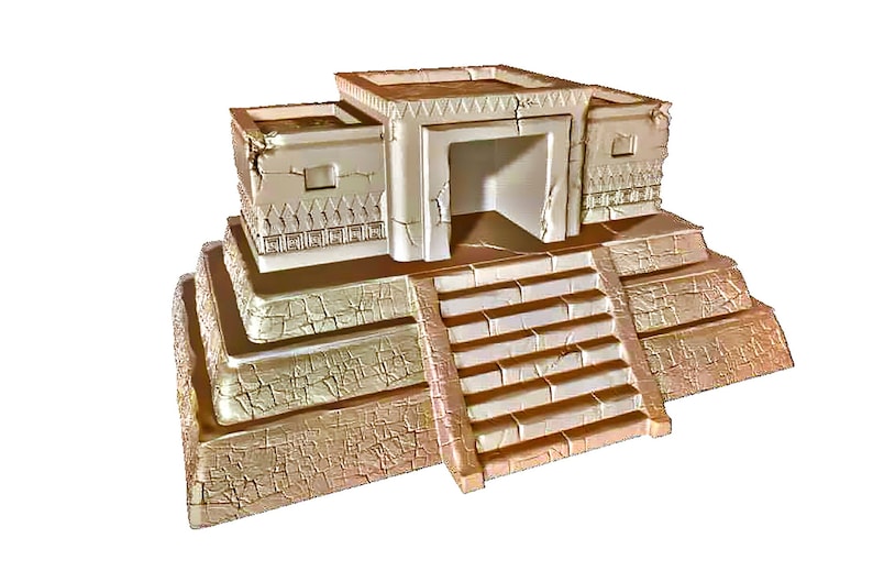 3D STL File Model Temple Maya for 3D Printing, Diorama, Tabletop for 3D ...