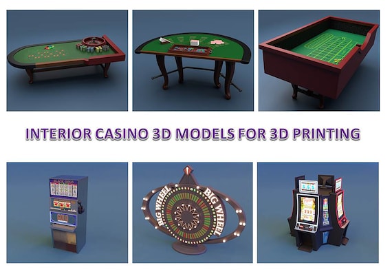 3D STL Files Models Interior Casino for 3D Printing Resin | Etsy