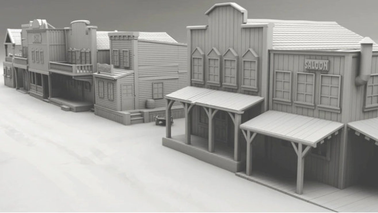 3D STL File Model Wild West for 3D Printing - Etsy