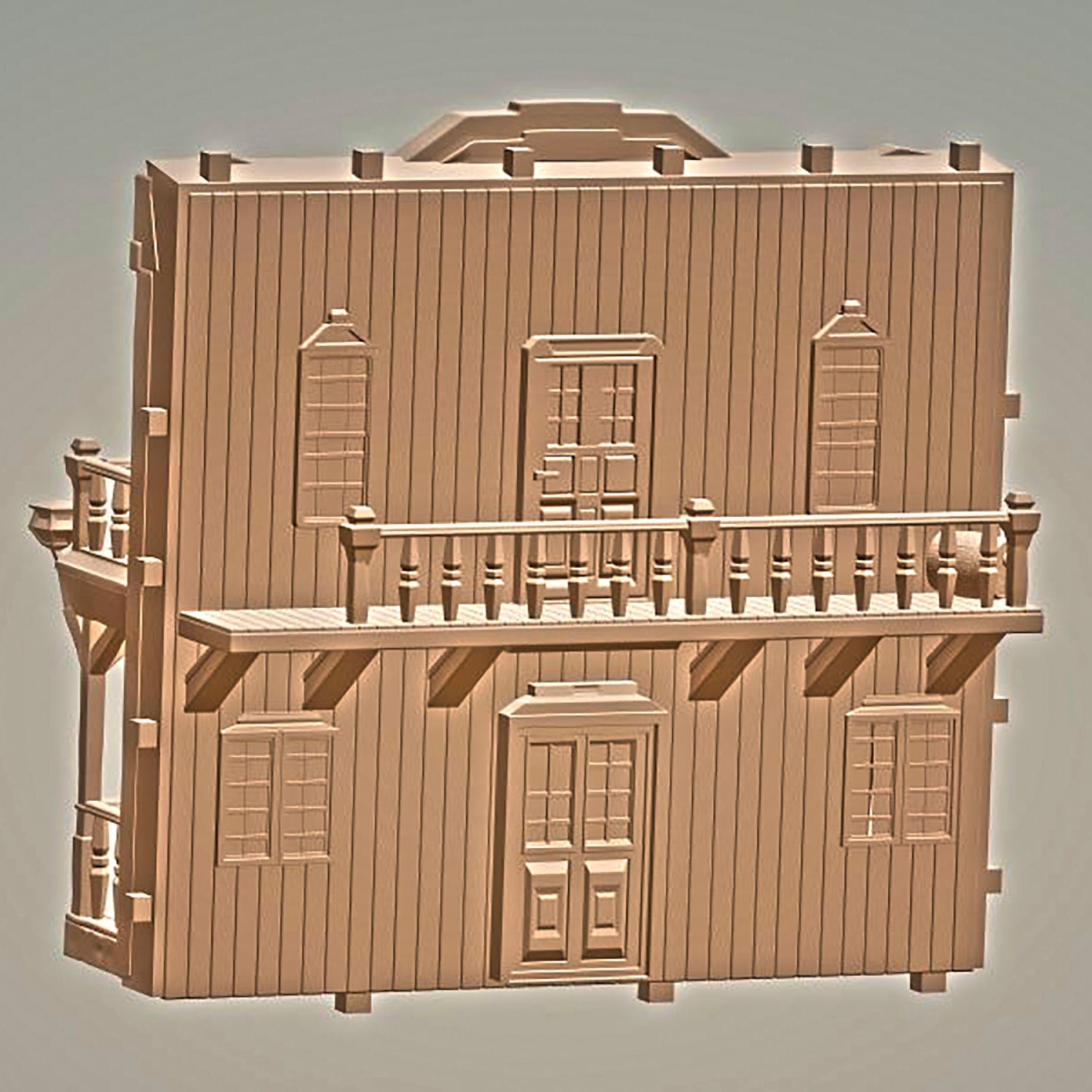 3D STL File Model Bank Wild West 3D Printing - Etsy