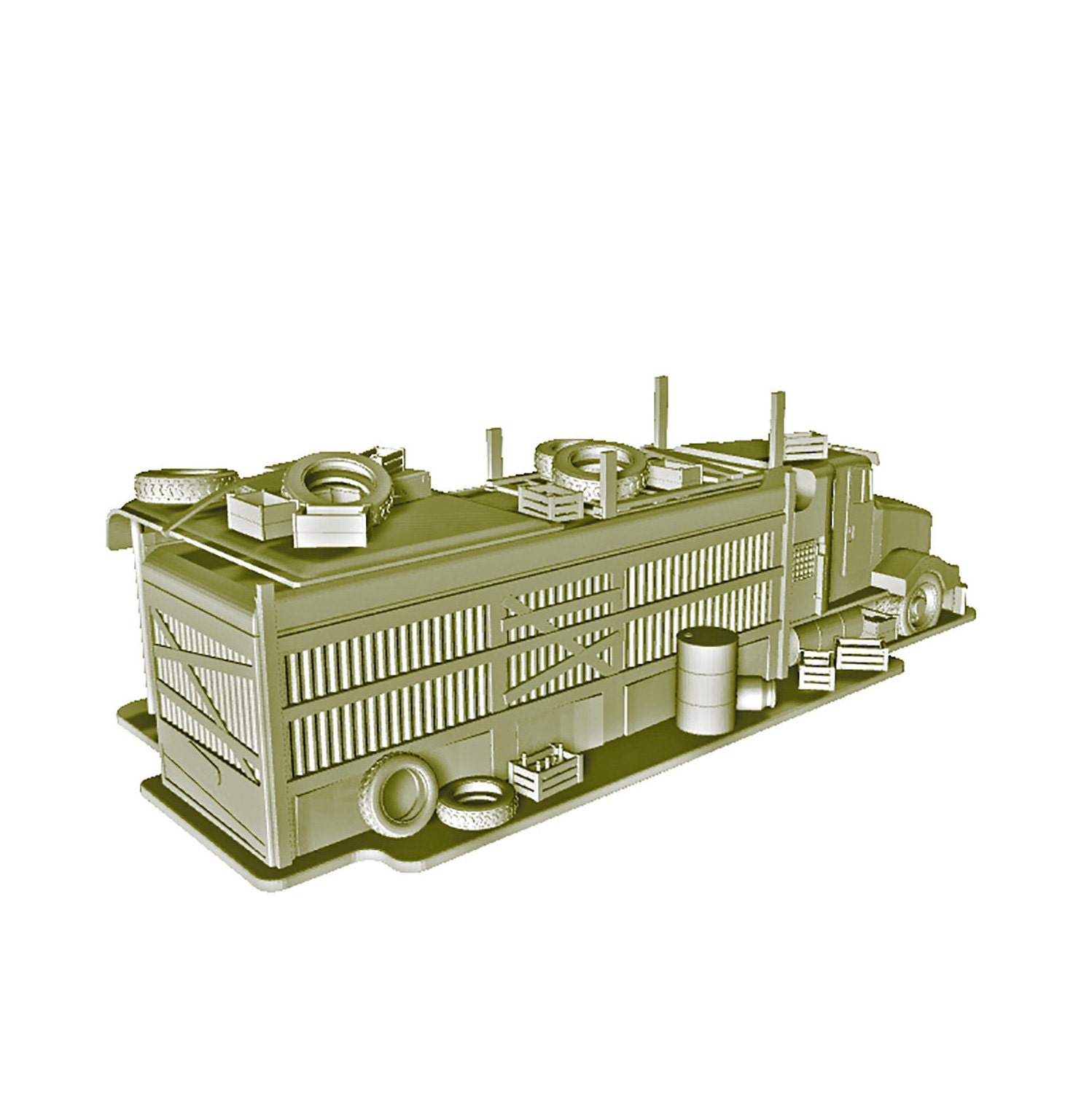 3D STL File Model Apocalypse Truck Shelter for 3D Printing - Etsy