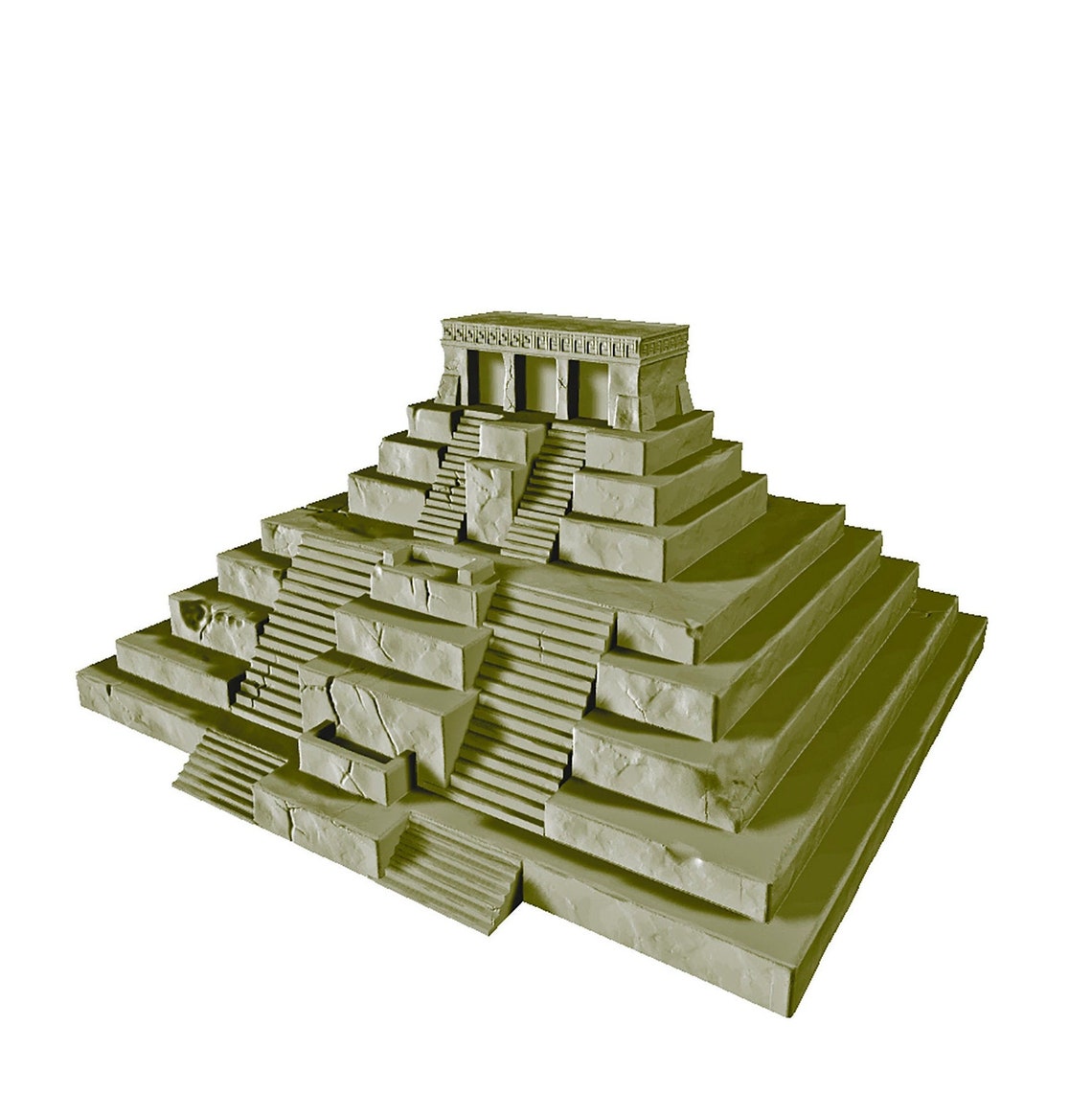 3D STL File Model Temple Maya for 3D Printing, Diorama, Tabletop 6,15mm ...