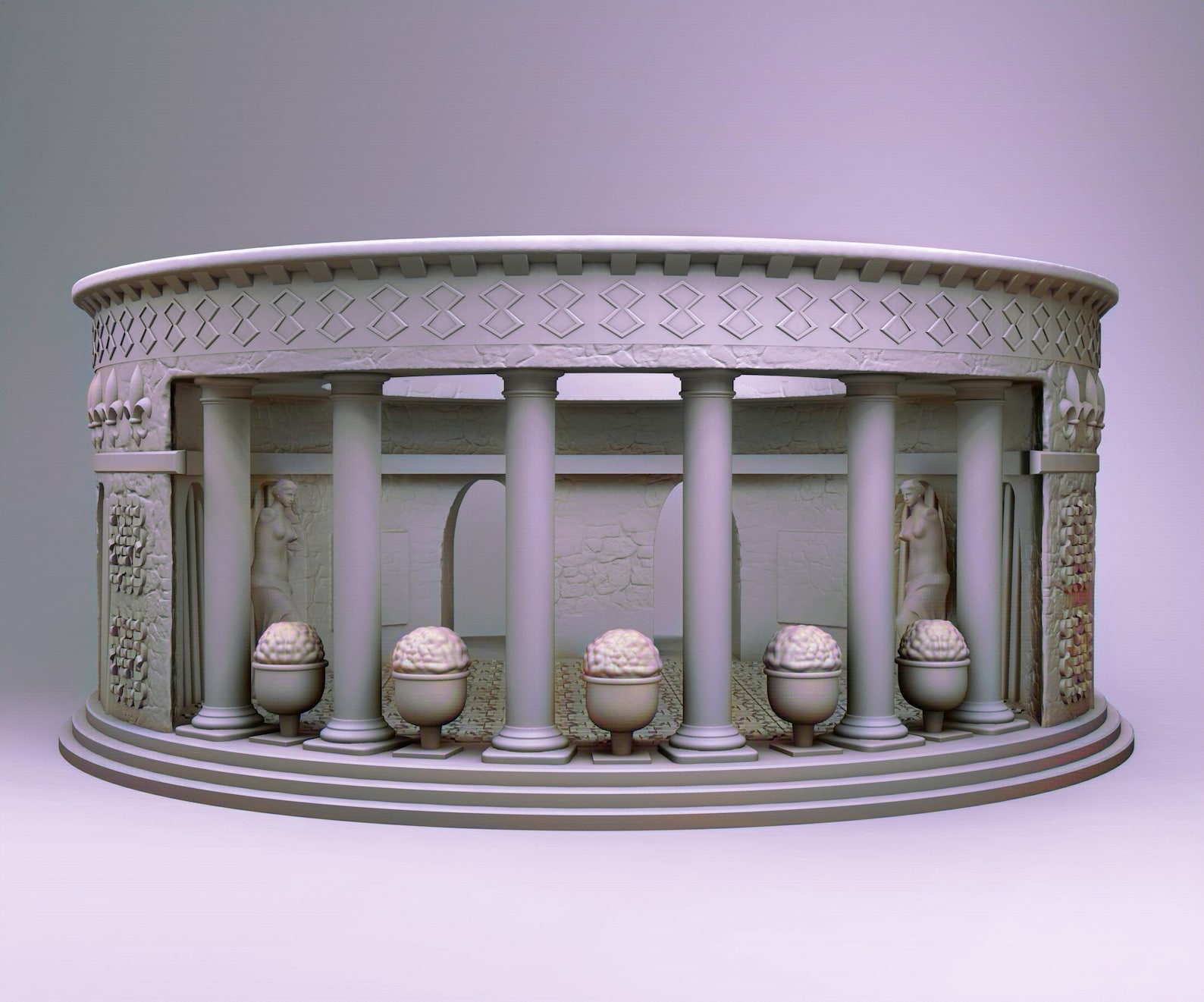 3D STL Files Model Greek Architecture for 3D Printing - Etsy