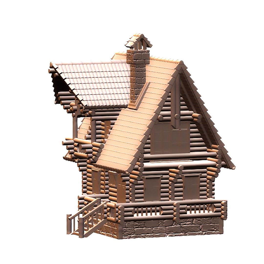 3D STL File Model Slavic Building for 3D Printing - Etsy
