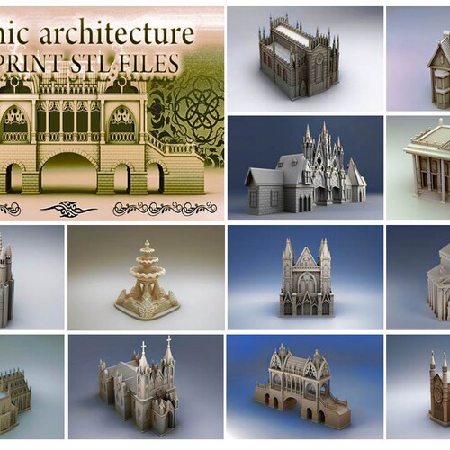 3D STL Files Models Interior Decor Medieval for 3D Printing | Etsy