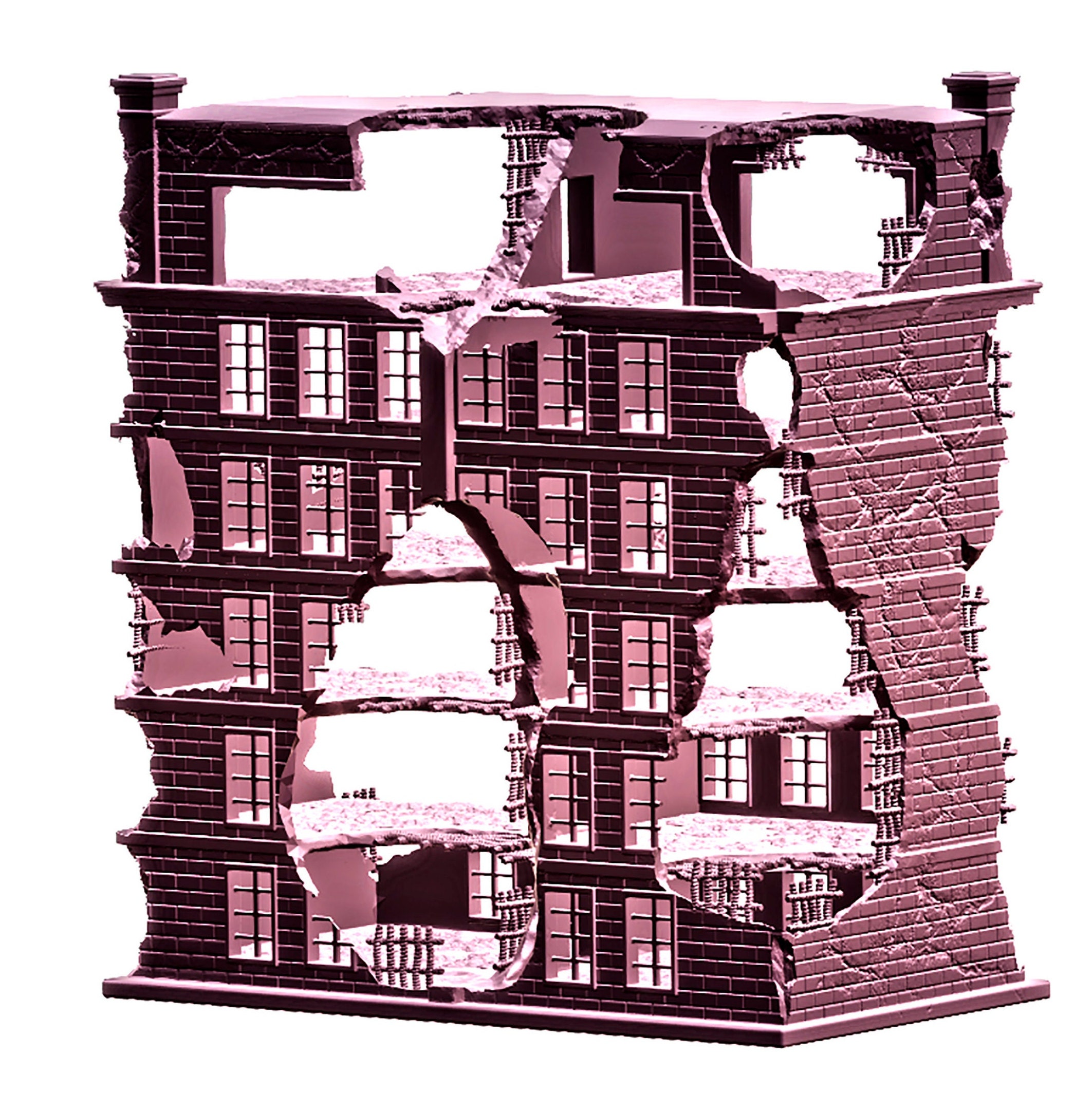 3D STL File Model Destroyed Building 2 for 3D Printing - Etsy