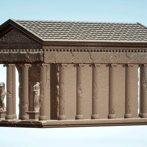 3D STL File Greek Temple for 3D Printing, Diorama - Etsy