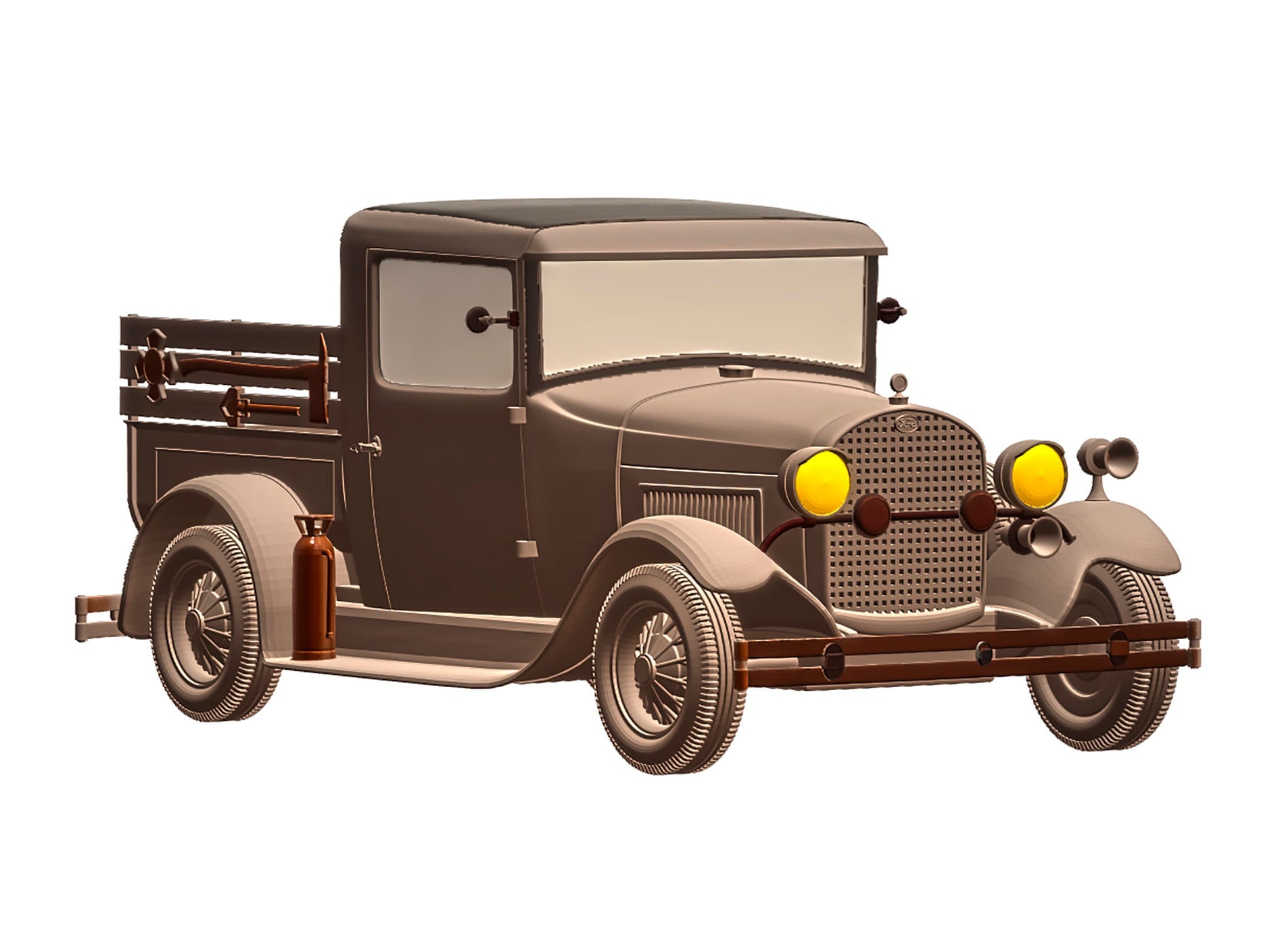 3D STL File Model 1930 Ford Model A Fire Truck for 3D Printing - Etsy