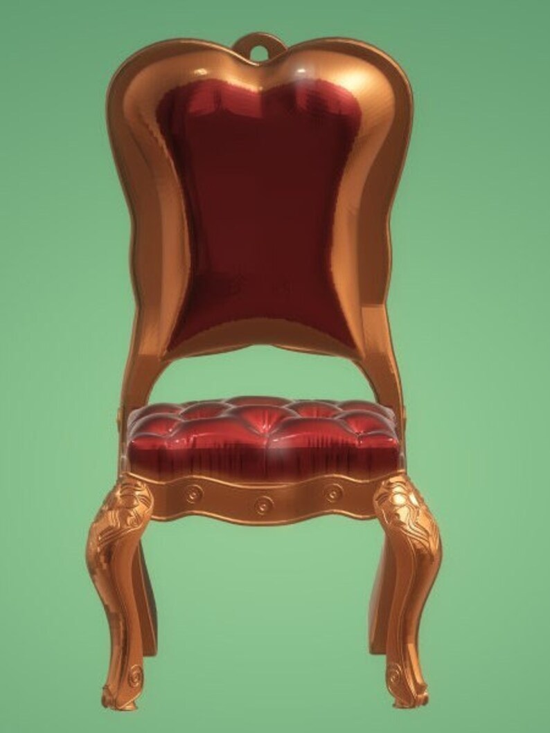 3D STL File Model Interior Decor Retro Chair 3D Printing Resin - Etsy