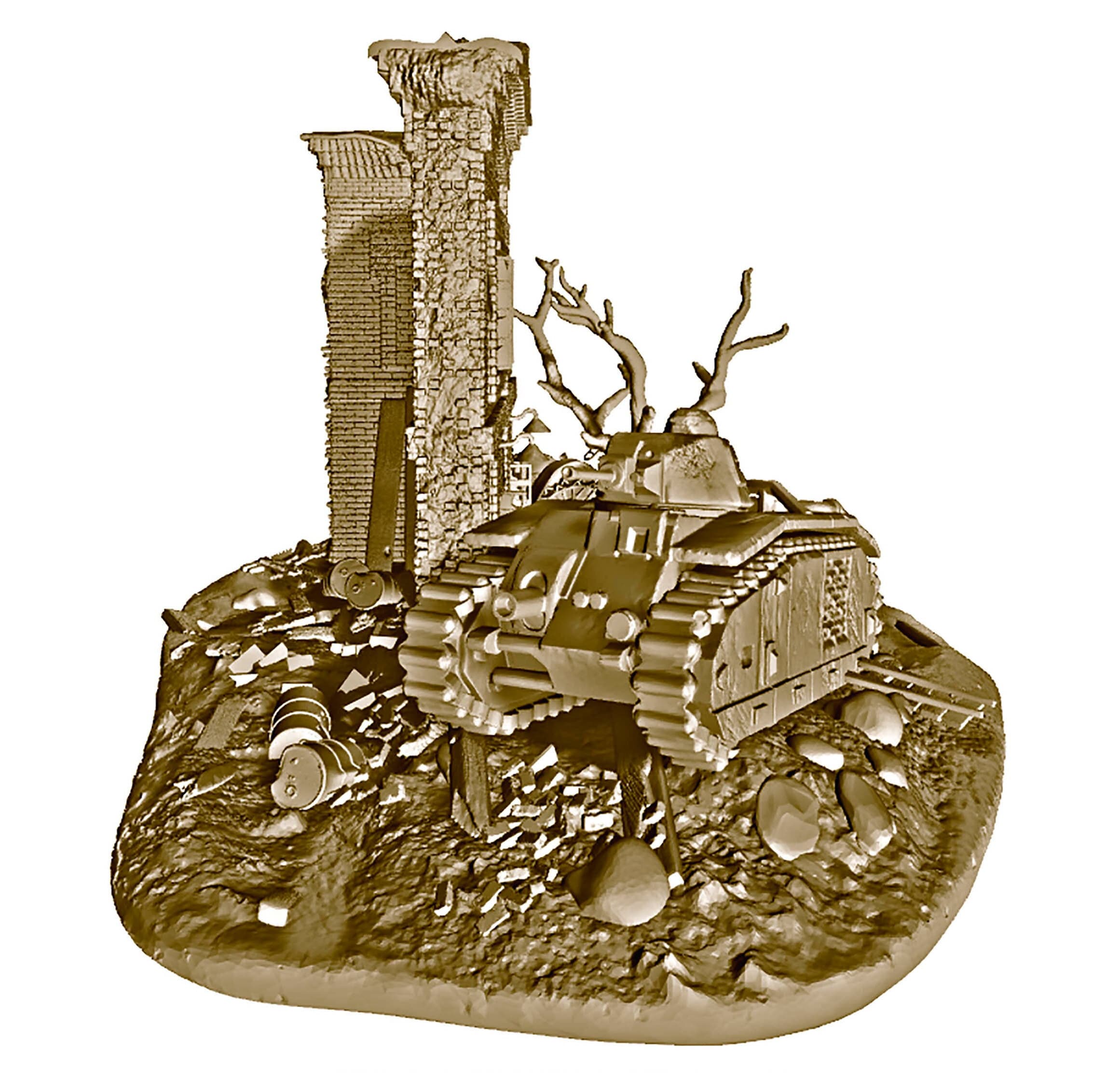 3D STL File Model Tank World War, Diorama, 3D Printer - Etsy