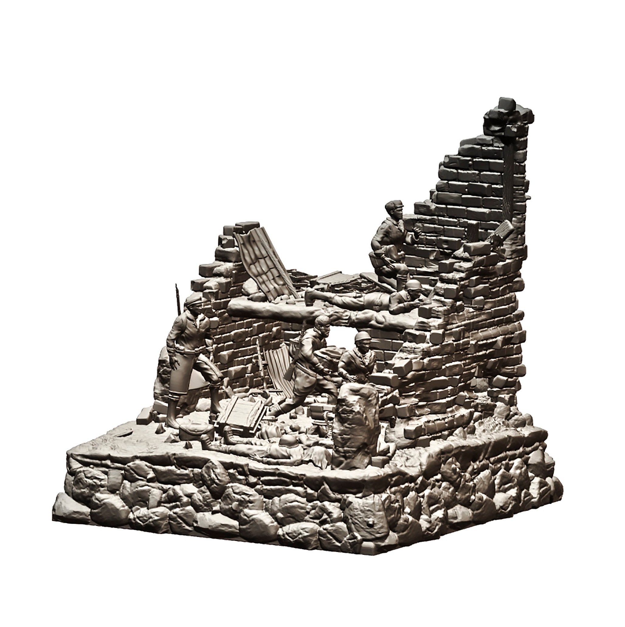 3D STL Diorama Russian Soldiers Defending Position for 3D Printing - Etsy