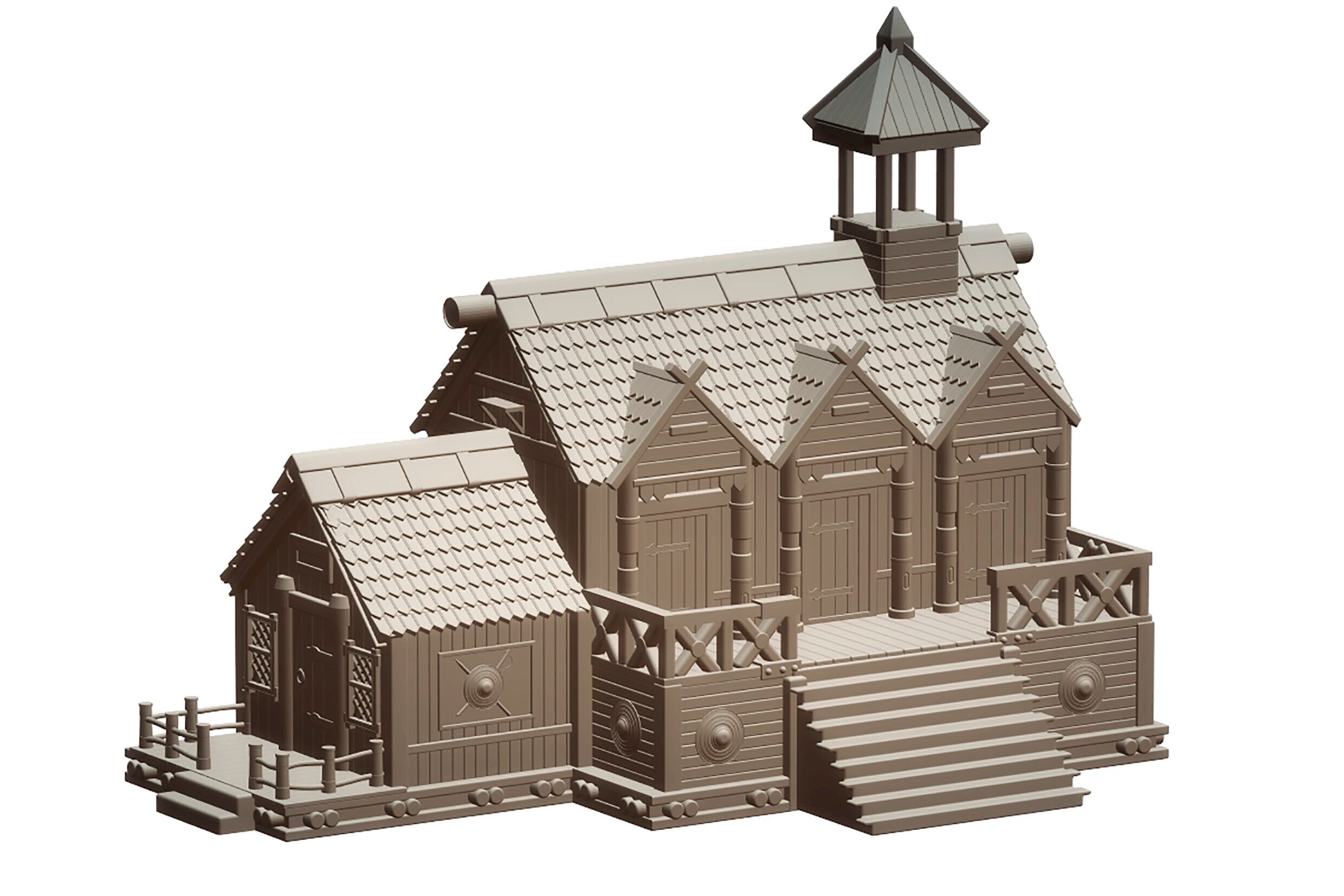 3D STL File Model Viking House for 3D Printing - Etsy
