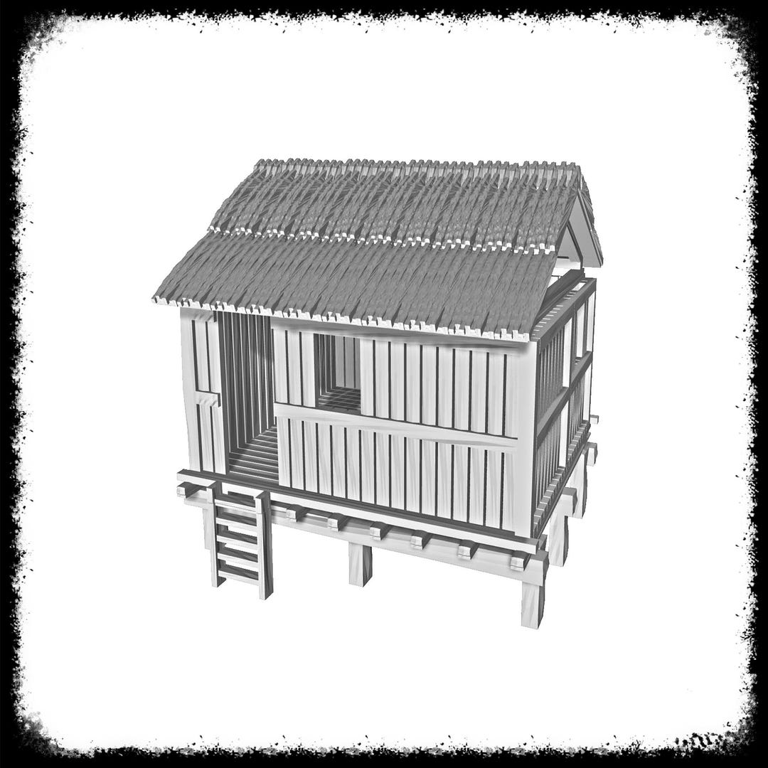 3D STL Files Stilt House for 3D Printing - Etsy