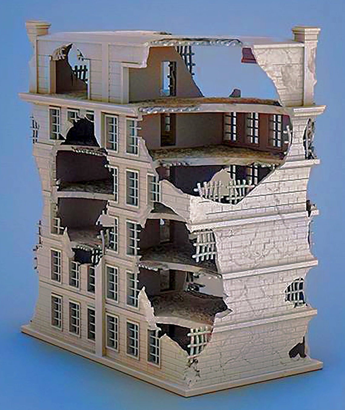 3D STL File Model Destroyed Building 2 for 3D Printing - Etsy