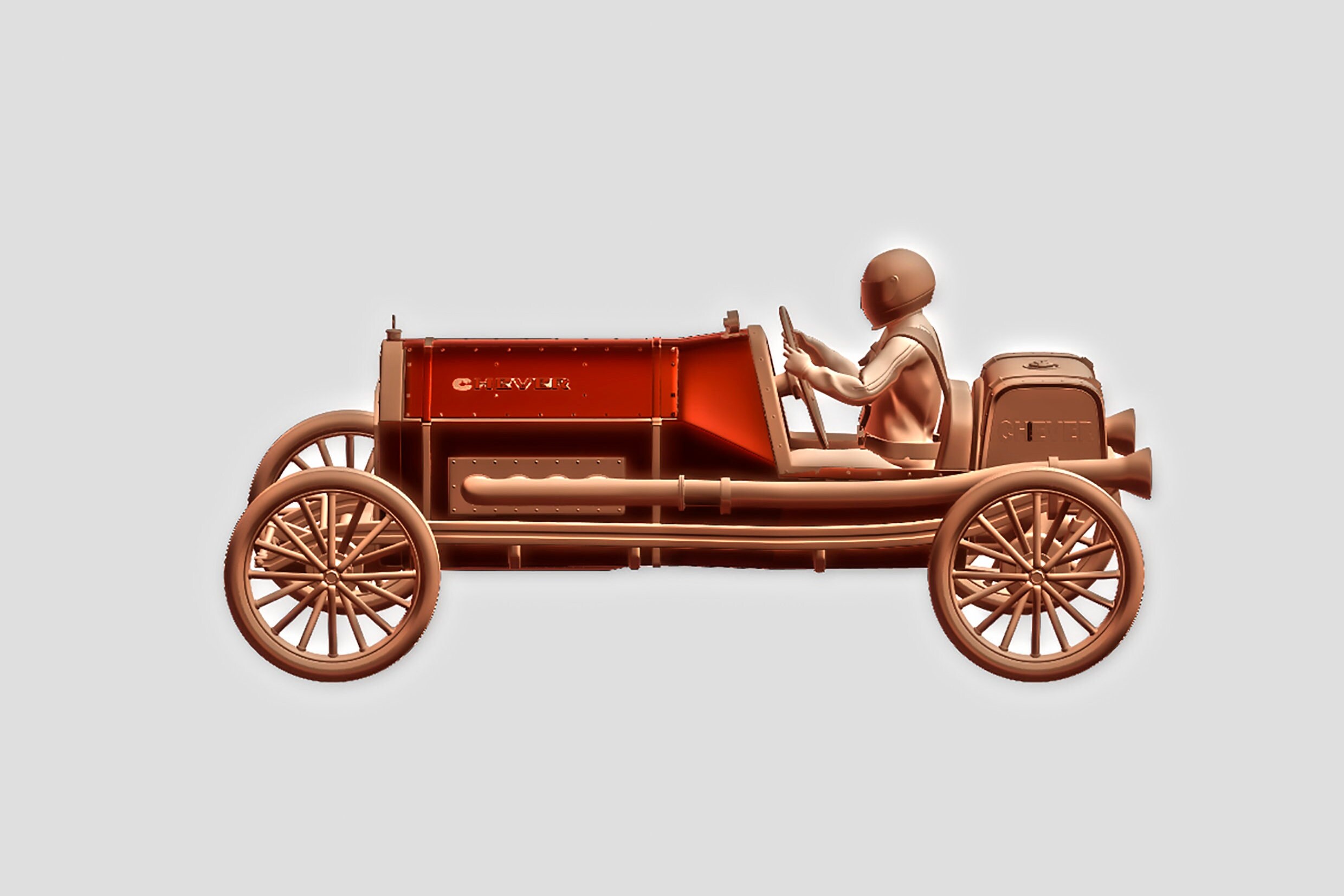 3D STL File Model Chever Classic Race Car for 3D Printing - Etsy