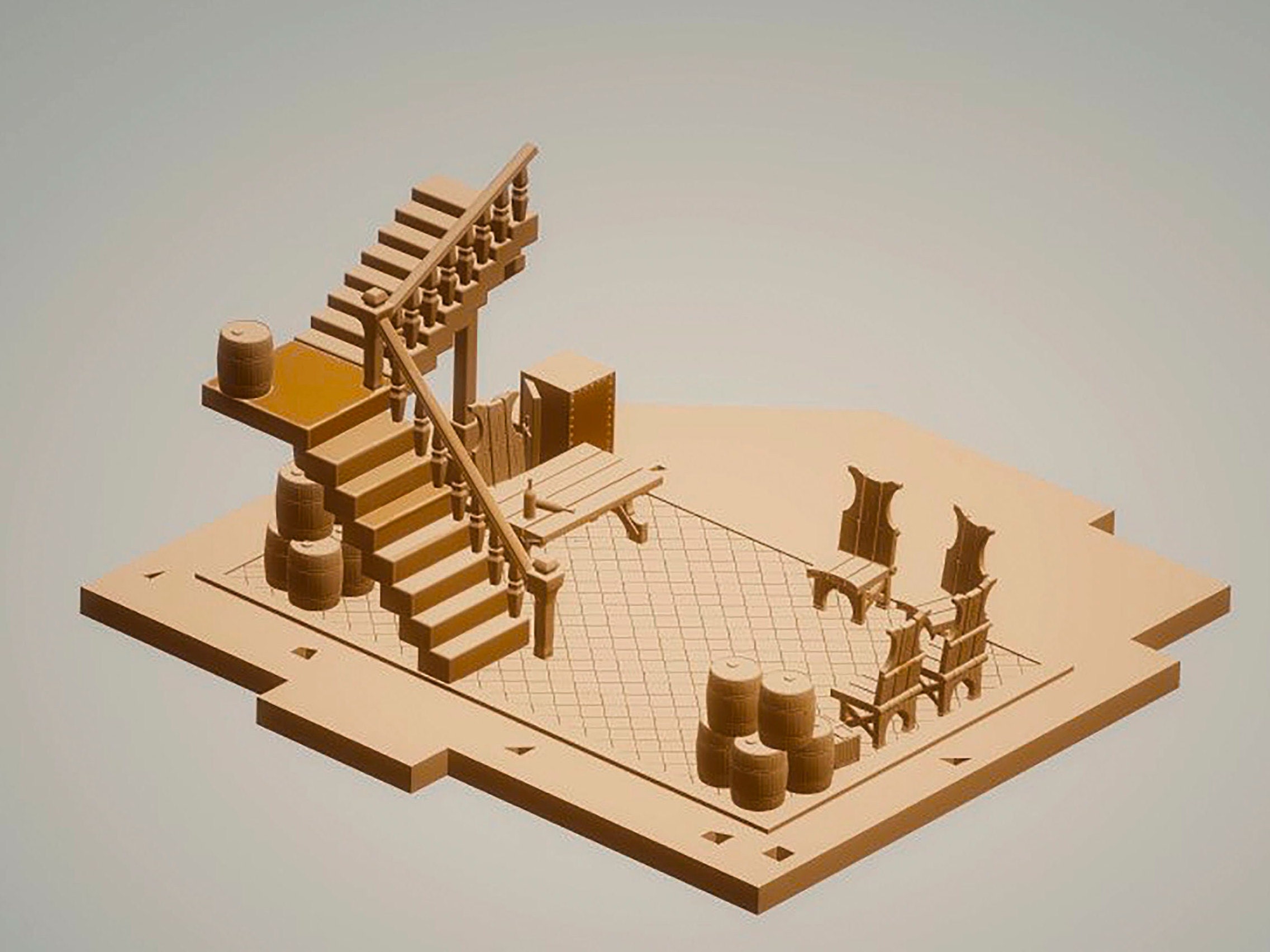 3D STL File Model Bank Wild West 3D Printing - Etsy