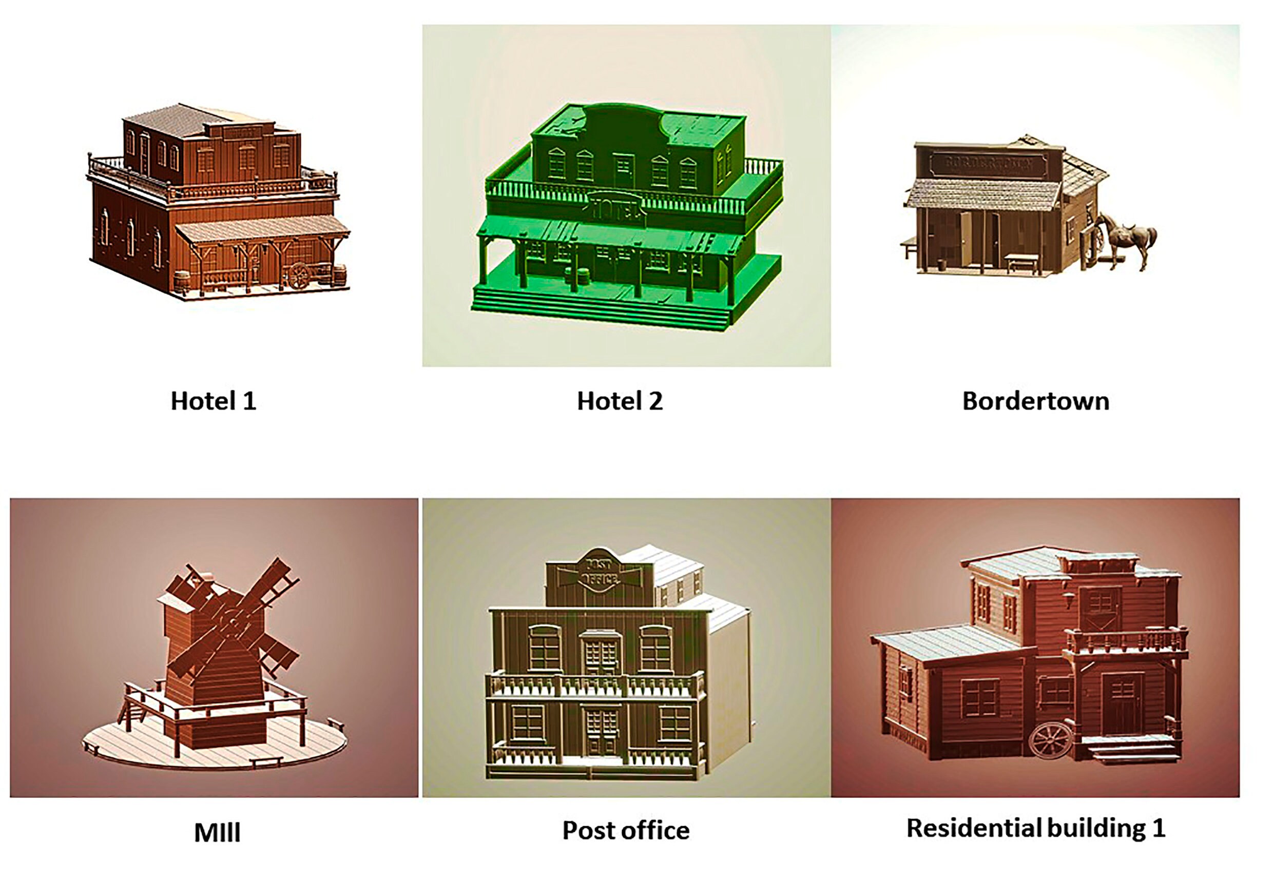 3D STL File Model Wild West for 3D Printing - Etsy