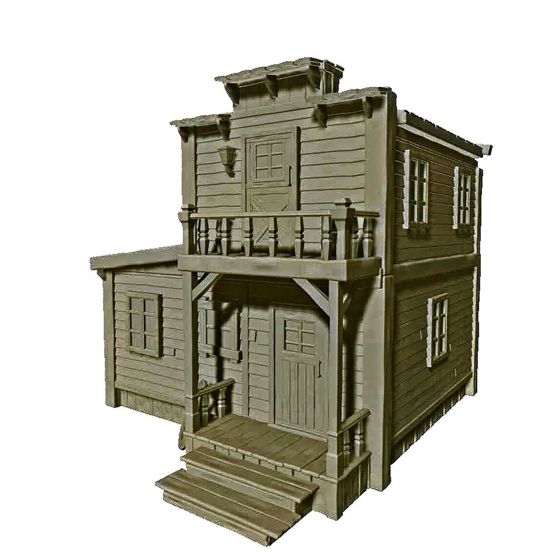 3D STL File Model House Residential Building 1 Wild West 3D Printing - Etsy